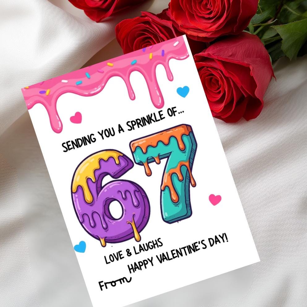 Editable 67 Valentine Cards for Kids Tweens, Canva Editable 6 7 ...