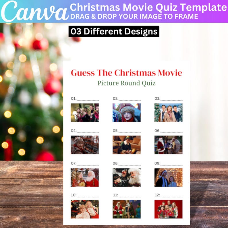 03 Guess the Movie, Christmas Movie Picture Quiz Game, Santa Christmas ...