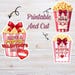 08 Printable Popcorn Valentine Labels, Classroom Valentines Treat Tags ...