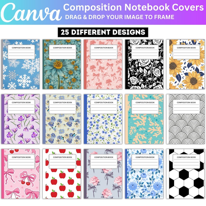Bow Composition Notebooks - Etsy