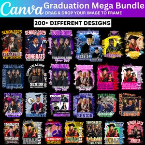 Graduation Shirt Template Mega Bundle, Graduation Editable Design ...