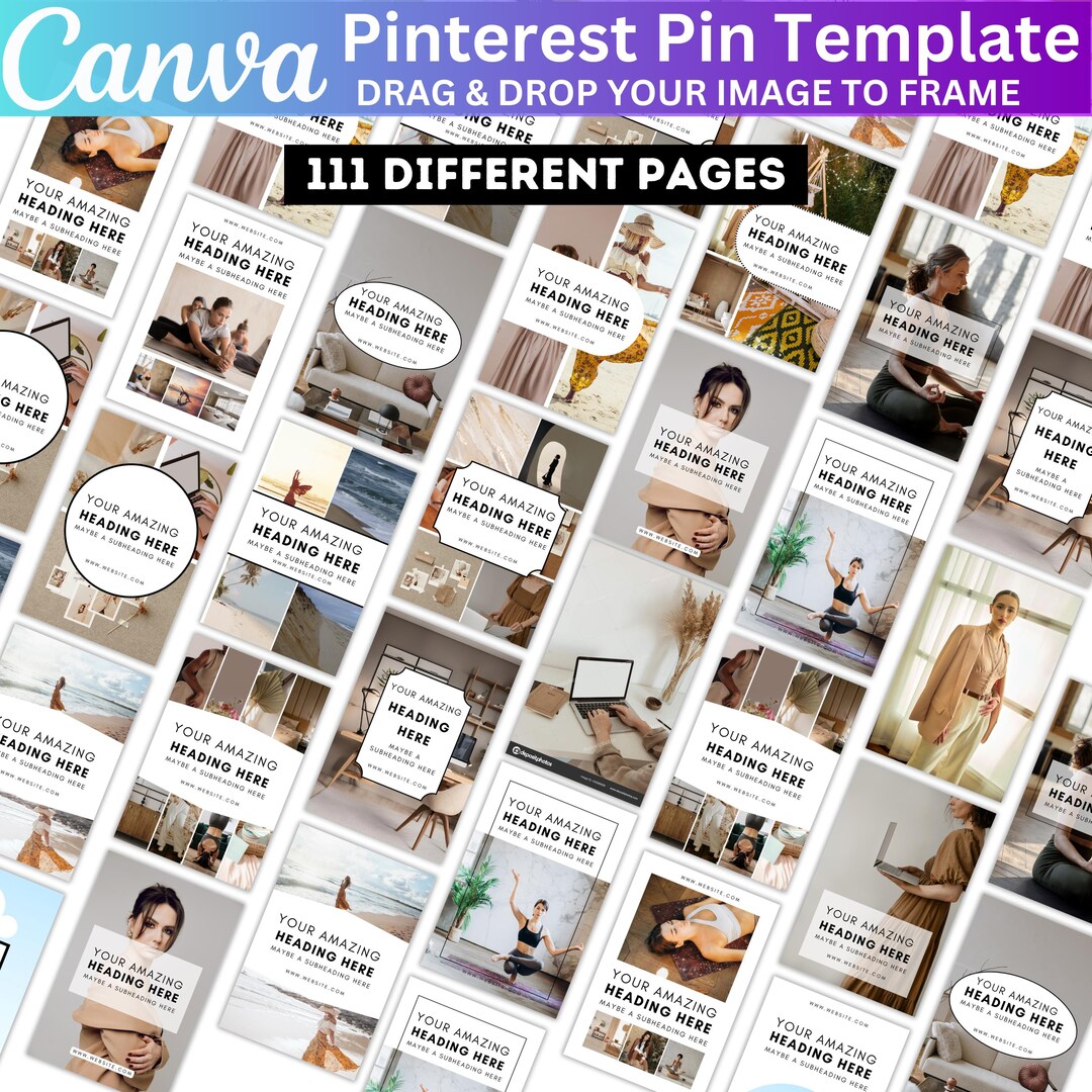 100+ Pinterest Pin Canva Editable Template, Canva Pinterest Pin ...