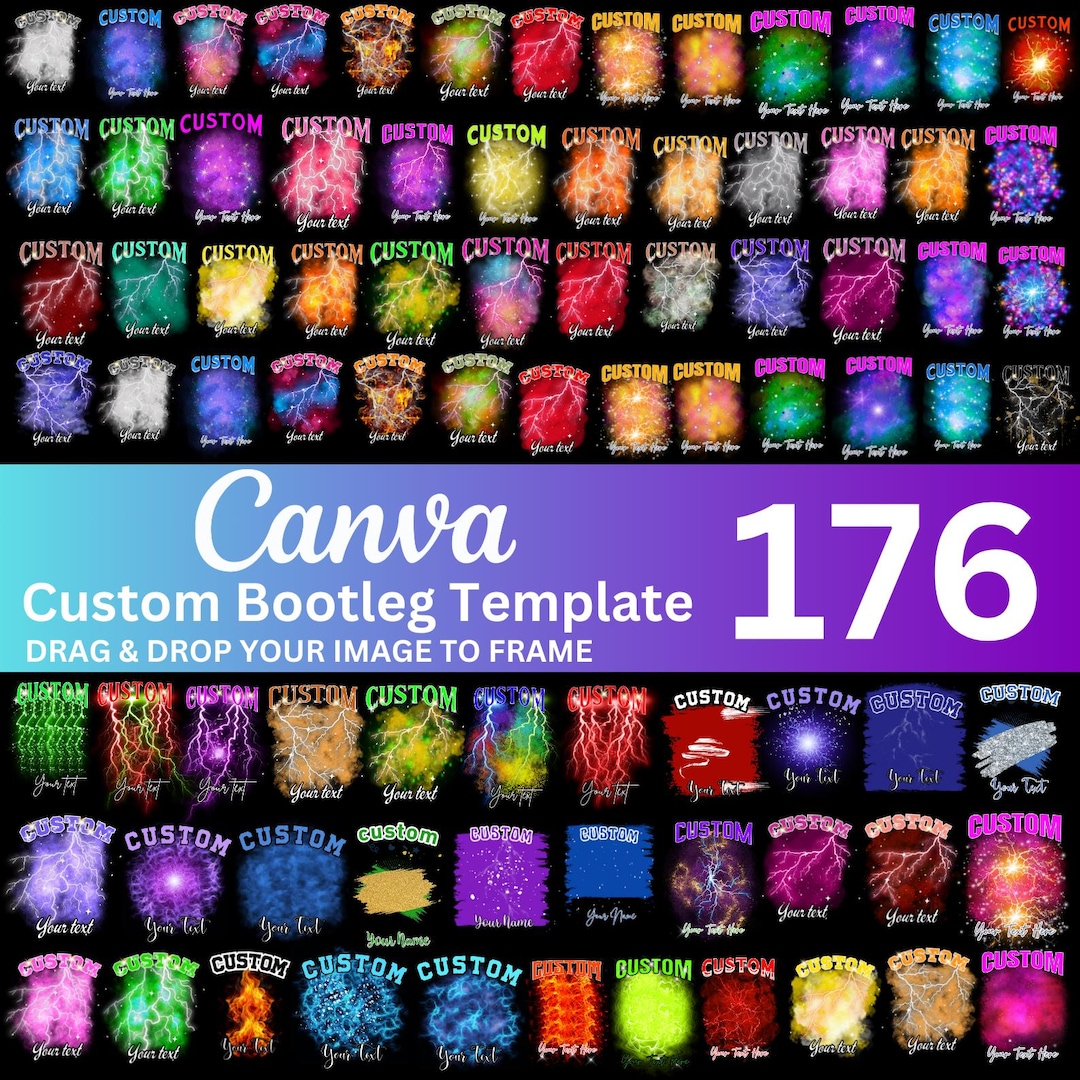 170+ Custom Bootleg Rap Tee Canva Editable Template, Custom Bootleg ...