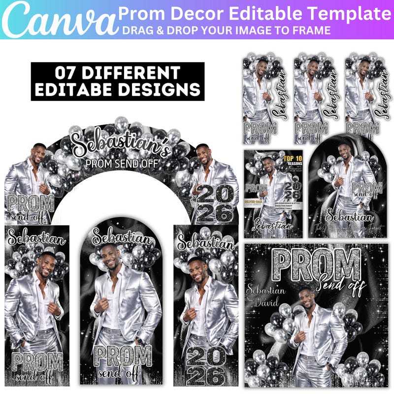 Silver Prom 2026 Banner - Etsy