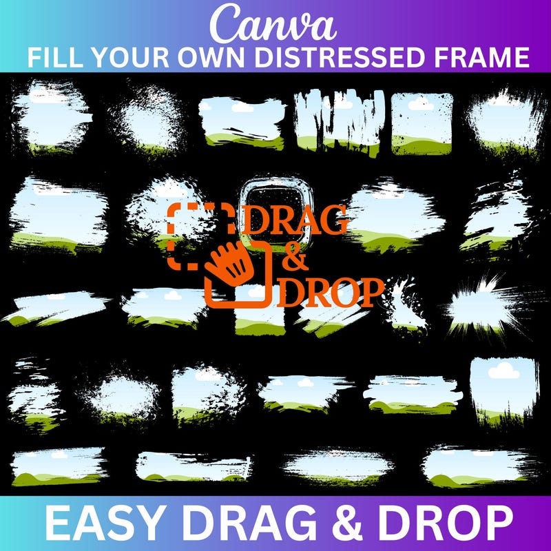 Distressed Frames - Etsy