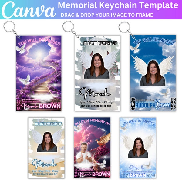 Keychain Template - Etsy