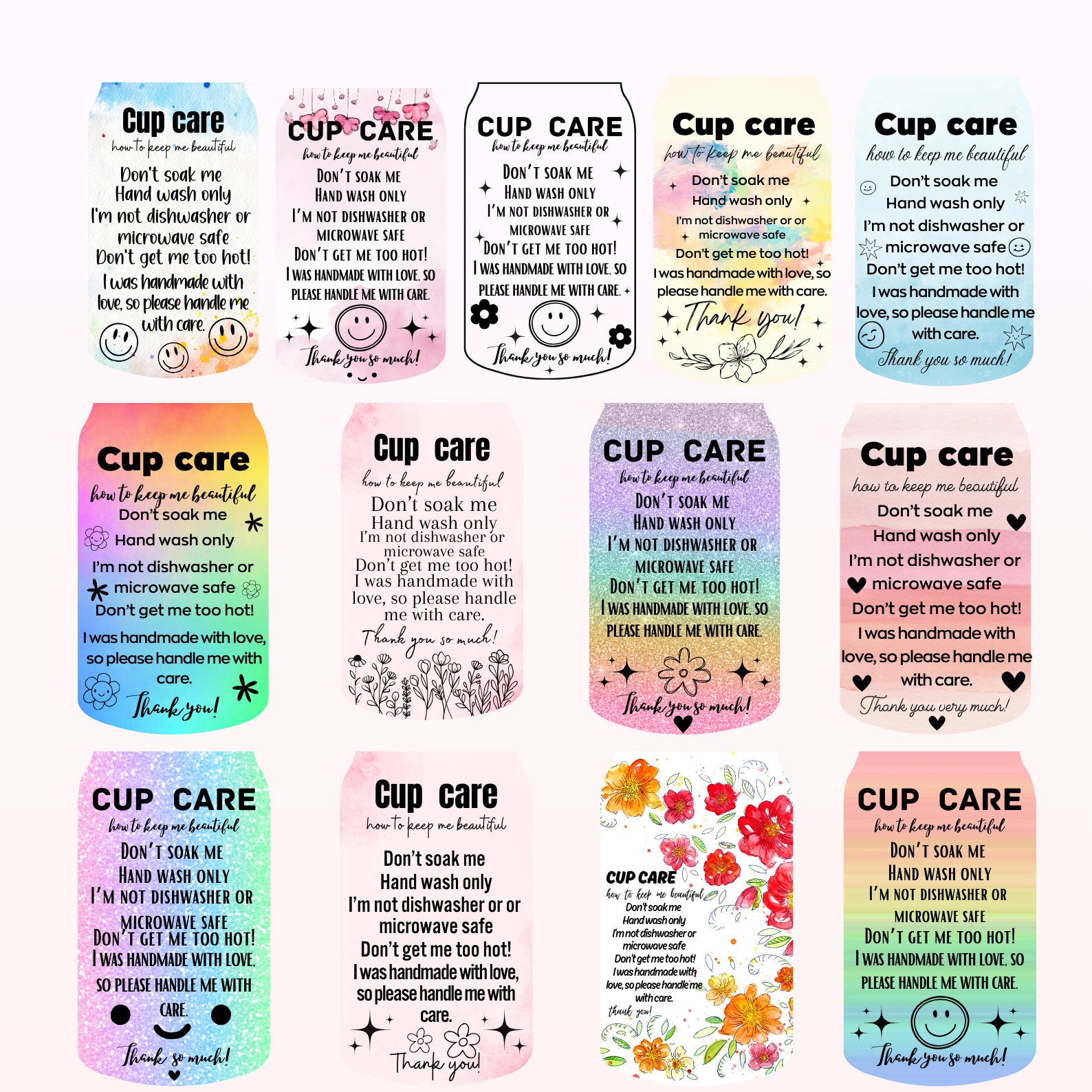 Glass Cup Care Printable, Libbey Glass Can Cup Care Png, Cup Care Png ...