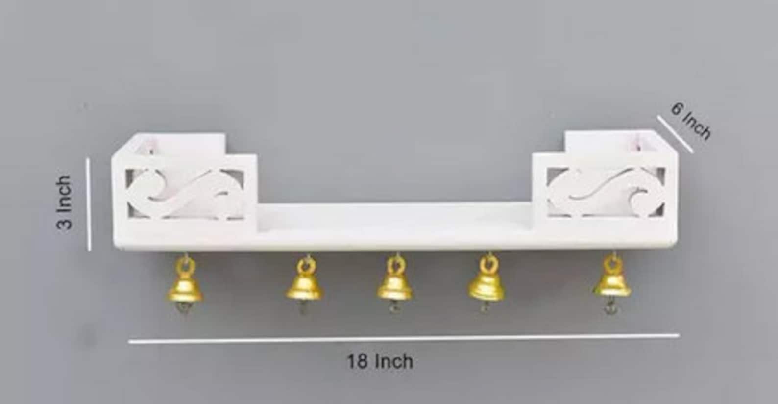 New Home Temple Pooja Shelfs Mandir Wall Decor Shelving Wall Hangings ...