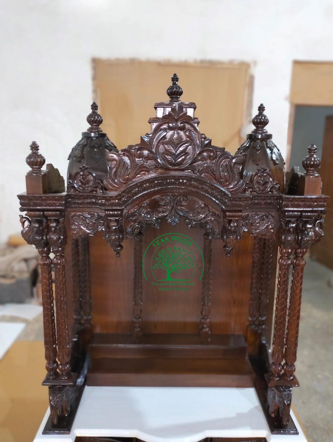 Big Home Indian Temple, Pooja Mandir, Home Temple,carved Temple Pooja ...