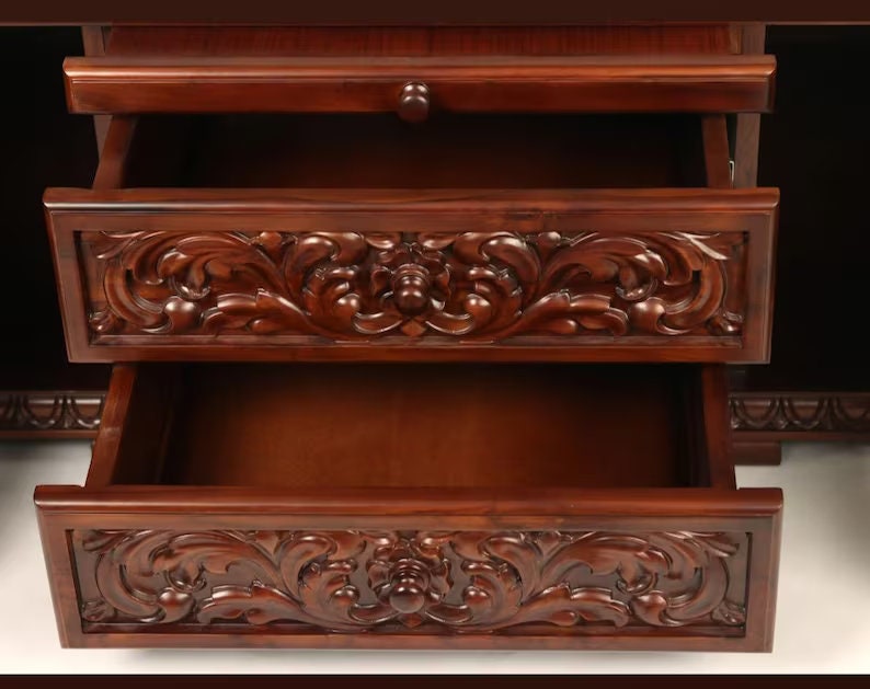 65''x 45'' X 18'' Home Temple/wood Temple/traditional Pooja Ghar/temple ...