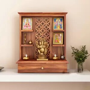 36 H X27 W X10 D Wood Temple/home Temple/temple Mandir Stand/wood ...