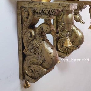 Beautiful Swan the Annam Brackets Handcarved Wood ARCHITECTURAL Accent ...