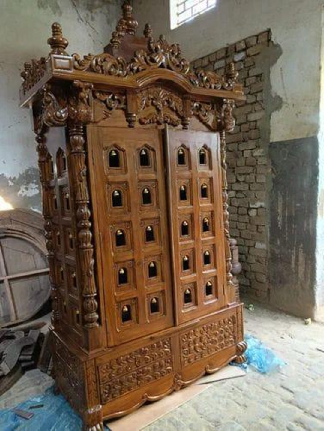 Hindu Temple Mandir Home Temple With Doors/temple With Drawers/pooja ...