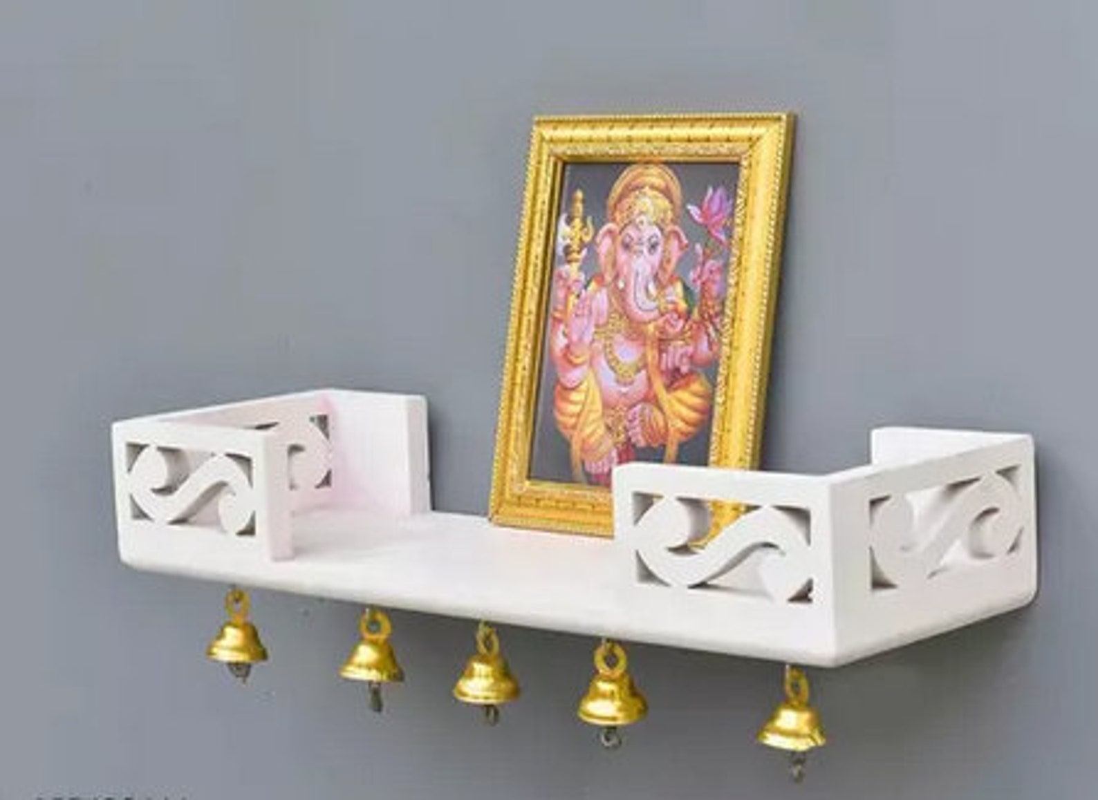 New Home Temple Pooja Shelfs Mandir Wall Decor Shelving Wall Hangings ...