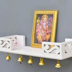 New Home Temple Pooja Shelfs Mandir Wall Decor Shelving Wall Hangings ...