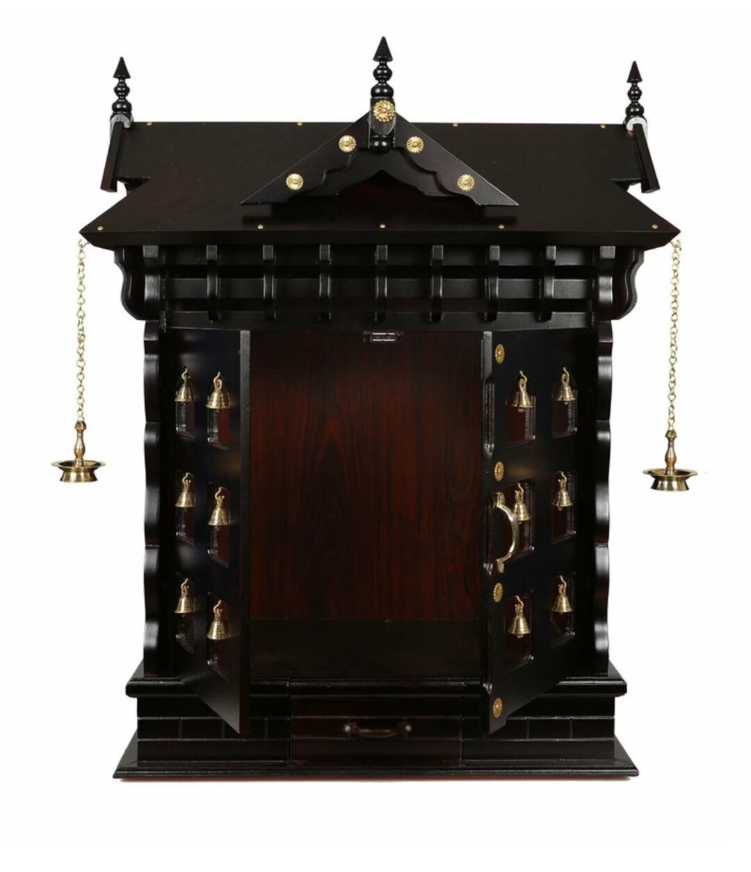 Hindu Home Temple Kerala Style Pooja Ghar /pooja Mandir /pooja Temple ...