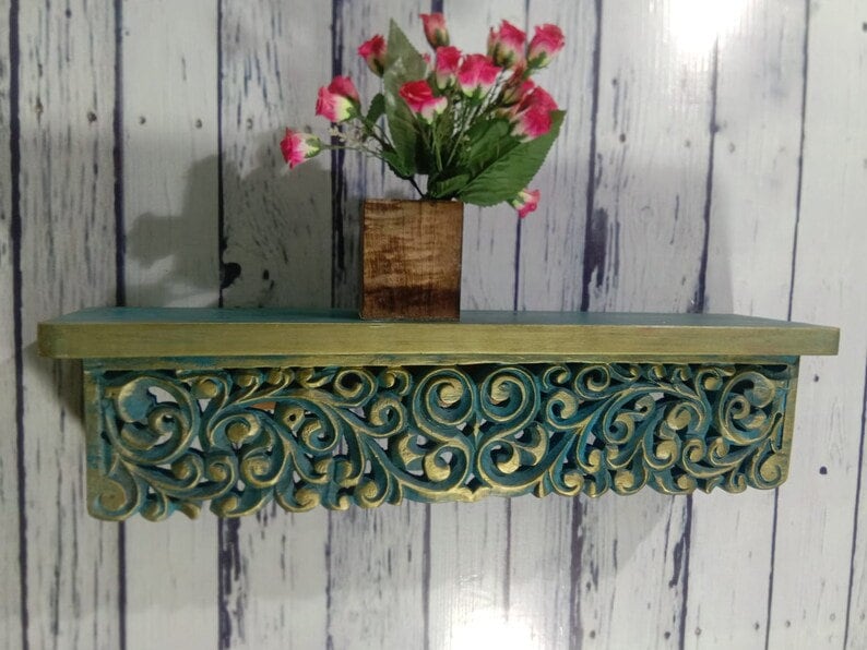 Home Decor Wall Shelf/wall Shelf With Hooks/wall Decor/wall Hangings ... Home Decor Wall Shelf/wall Shelf With Hooks/wall Decor/wall Hangings ...