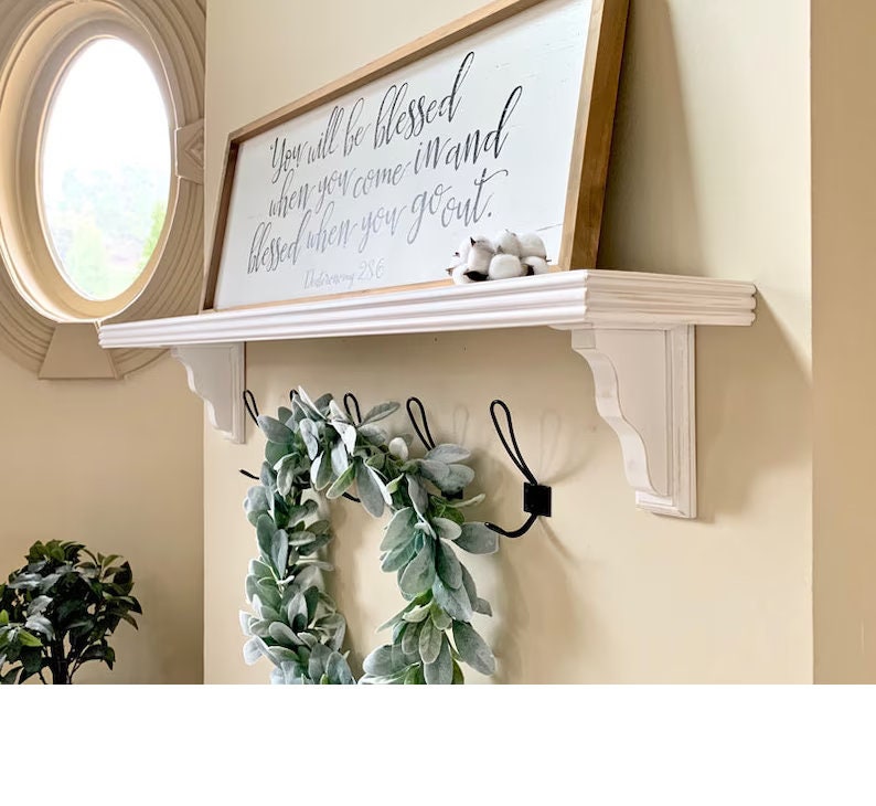 Wooden Corble Wall Shelf Corbel Shelf Floating Shelf Cell / Rustic ...