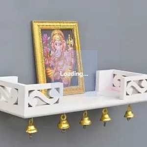 New Home Temple Pooja Shelfs Mandir Wall Decor Shelving Wall Hangings ...