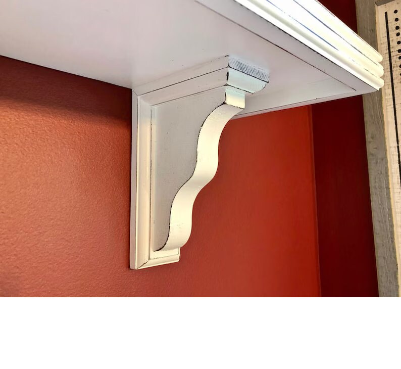 Wooden Corble Wall Shelf Corbel Shelf Floating Shelf Cell / Rustic ...