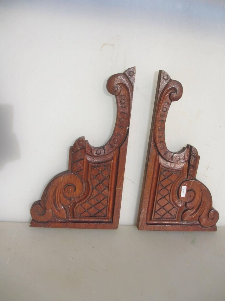 2pcs Wood Bracket Wooden Corbels Wall Decor Wood Bracket Corbel Wooden ...