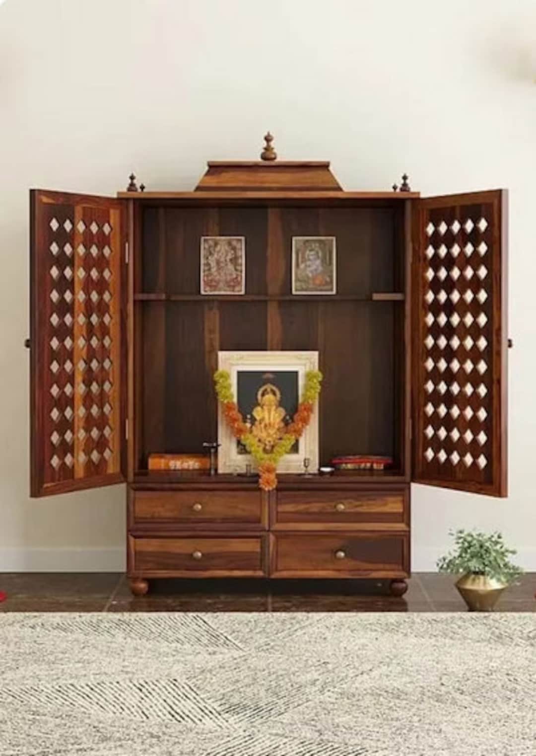 54*x 32*x 18* Inch Temple for Home Home Temple Pooja Mandir/temple ...