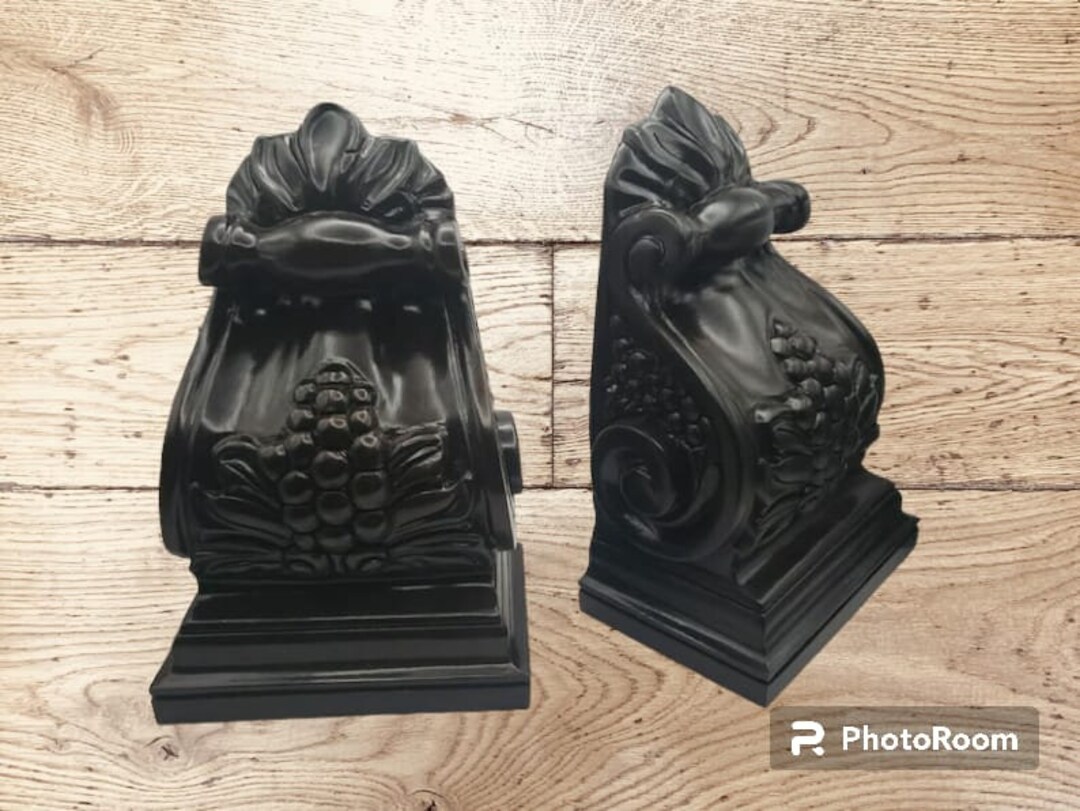 2 Pcs Handmade Corbels Wooden Corbel Pair Wall Decor Wood Bracket ...