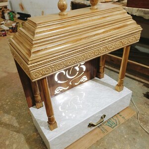 42H X30 W X15 D Wooden Temple/pooja Mandir/natural Wood Temple/wood ...