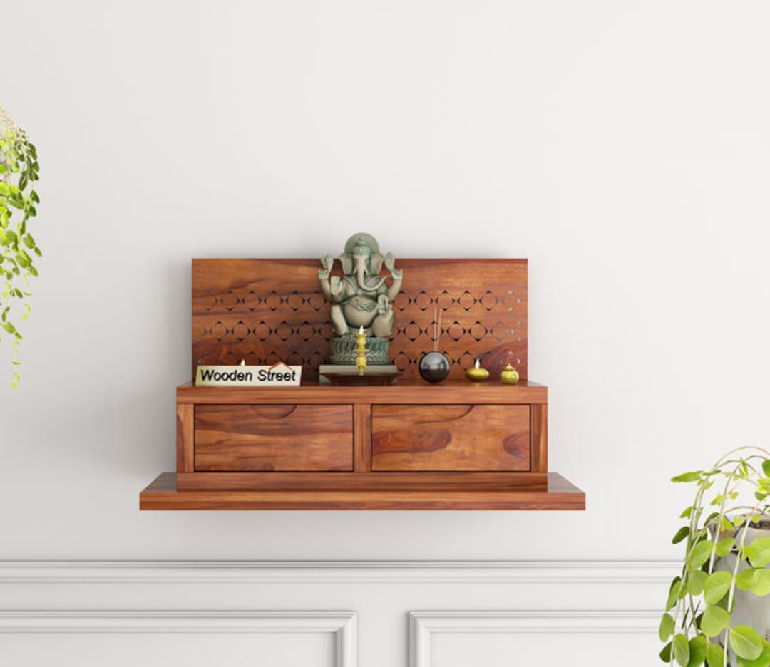 Riligious Wall Hanging Mandir Wooden Temple Teak Wood Mandap Carving ...