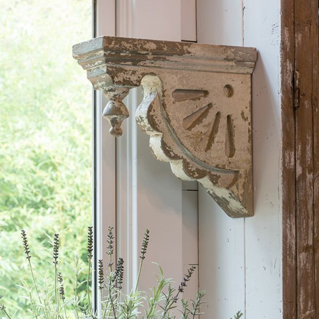 White Distressed Corbels Wall Corbel Shabby Chic Wall Decor, Vintage ...