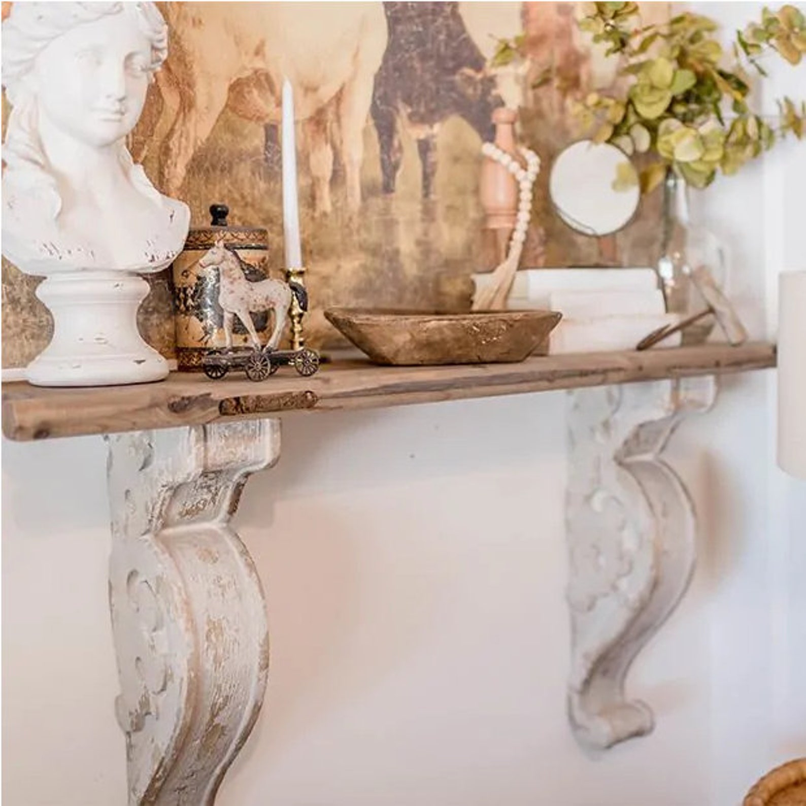 Handmade Wooden Wall Corbels Wood Carving Wall Shelf/wall Bracket Wood ...