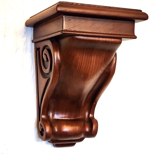 Wood Shelf Bracket Scroll - Etsy