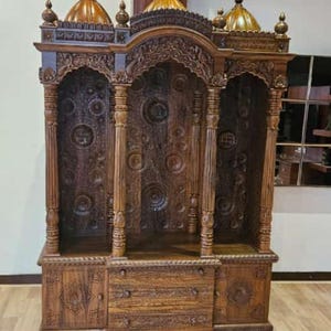 42H X30 W X14 D Home Temple/temple Mandir/natural Wood Temple/wood ...