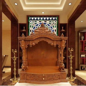 Temple for Home Wood Mandir ,wooden Home Temple/teakwood Temple/worship ...