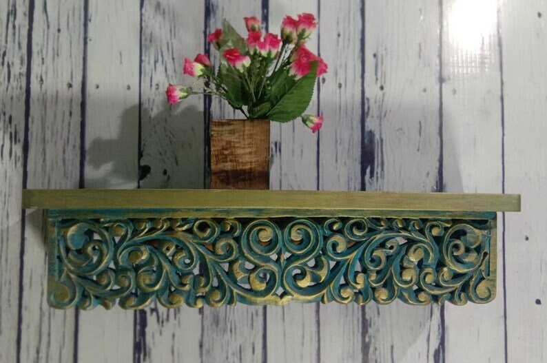 Home Decor Wall Shelf/wall Shelf With Hooks/wall Decor/wall Hangings ... Home Decor Wall Shelf/wall Shelf With Hooks/wall Decor/wall Hangings ...