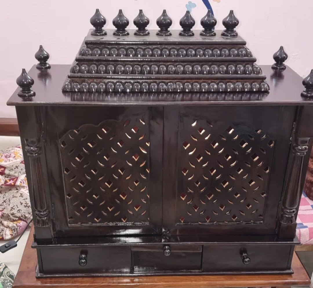 Wood Home Temple /handmade Traditional Indian Mandir/pooja Mandir Ghar ...