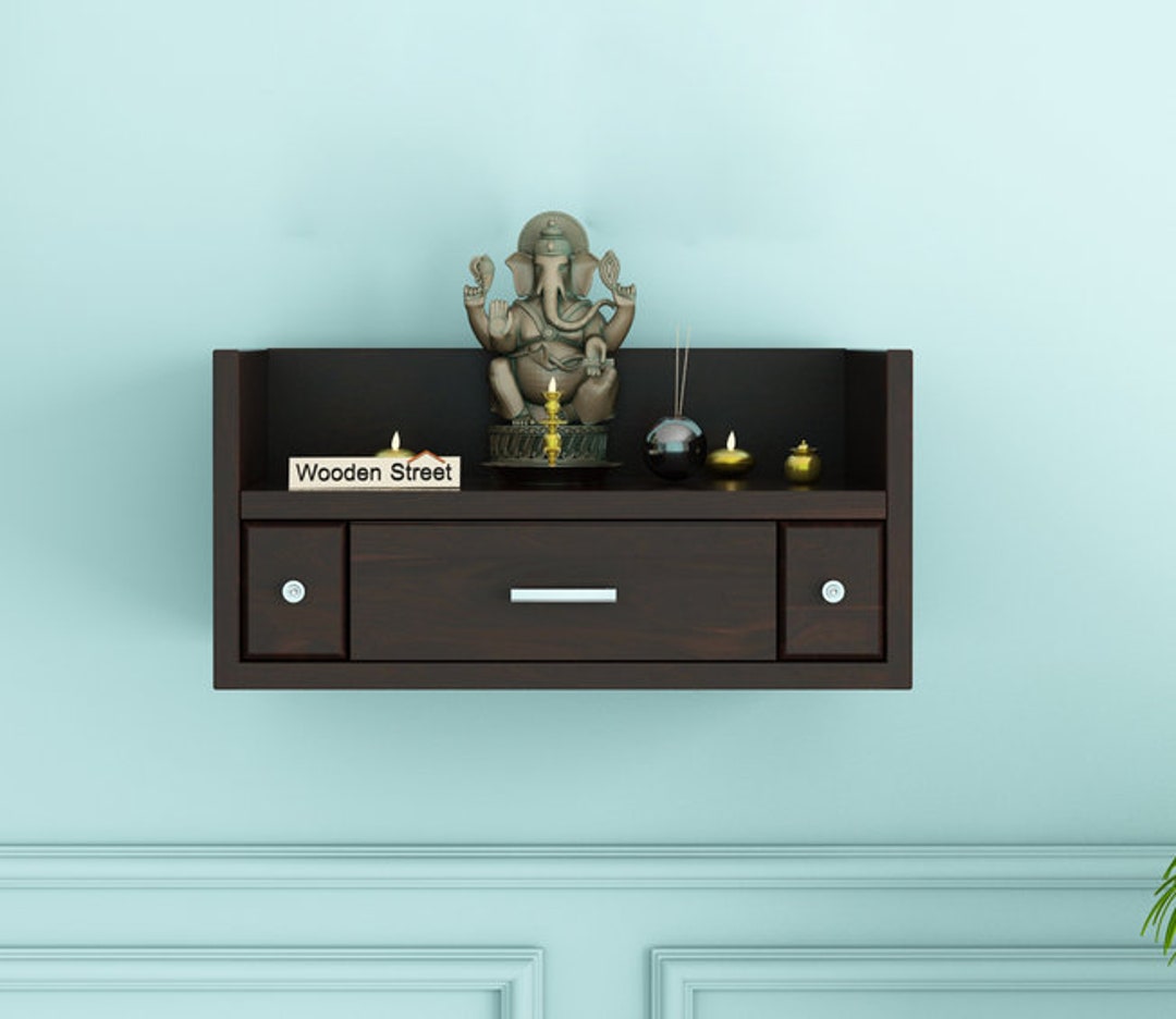 New Wall Hanging Mandir Wooden Temple Teak Wood Mandap Carving Home ...