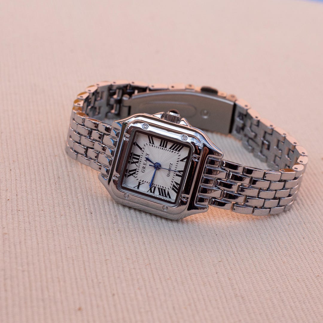 Vintage-inspired Silver Dainty Watch|minimalist Women’s Old Money ...