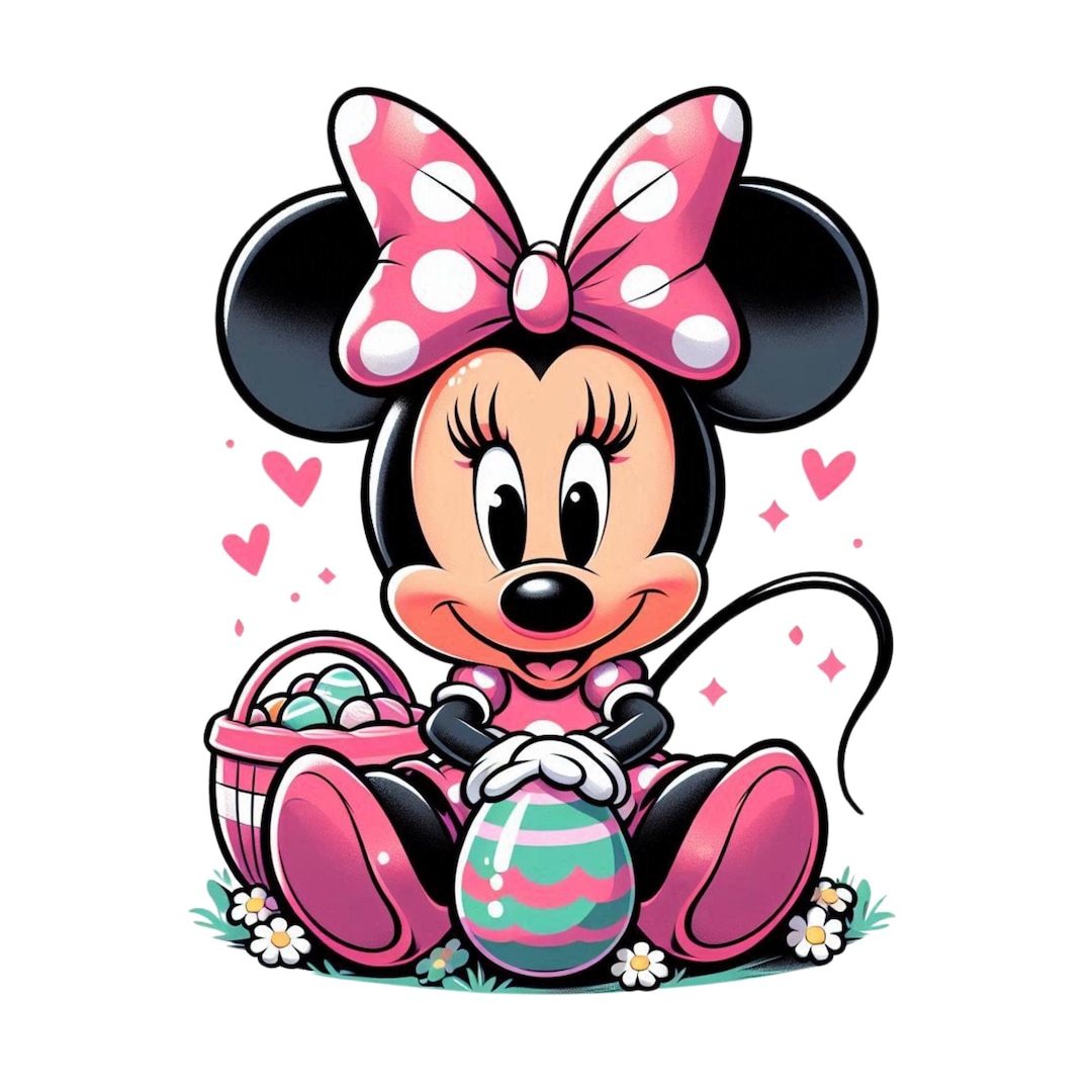 Minnie Mouse Easter Design, Minnie Mouse Png Clipart, Minnie Mouse ...