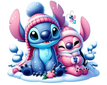 Stitch and Angel Wedding Design, Stitch Png Clipart, Angel Png, Lilo ...