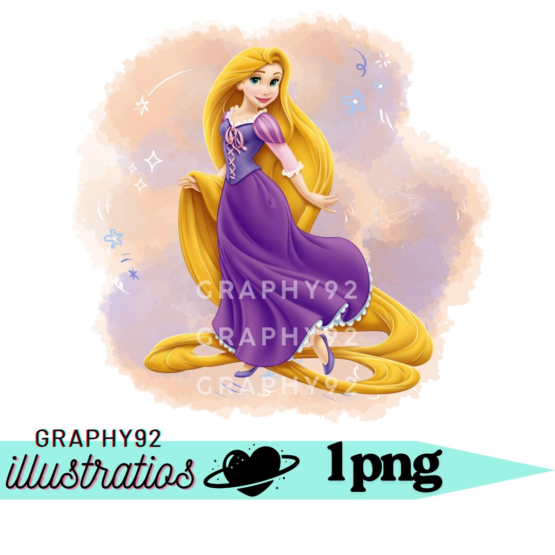 Rapunzel Watercolour Background, Rapunzel Png Clipart, Tangled Png ...
