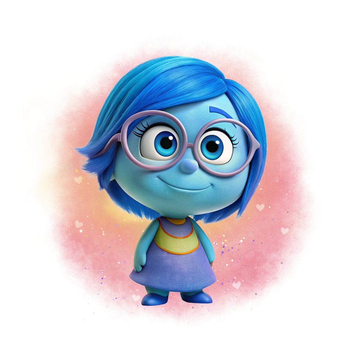 Inside Out Watercolor Background, Inside Out Sadness Png Clipart ...