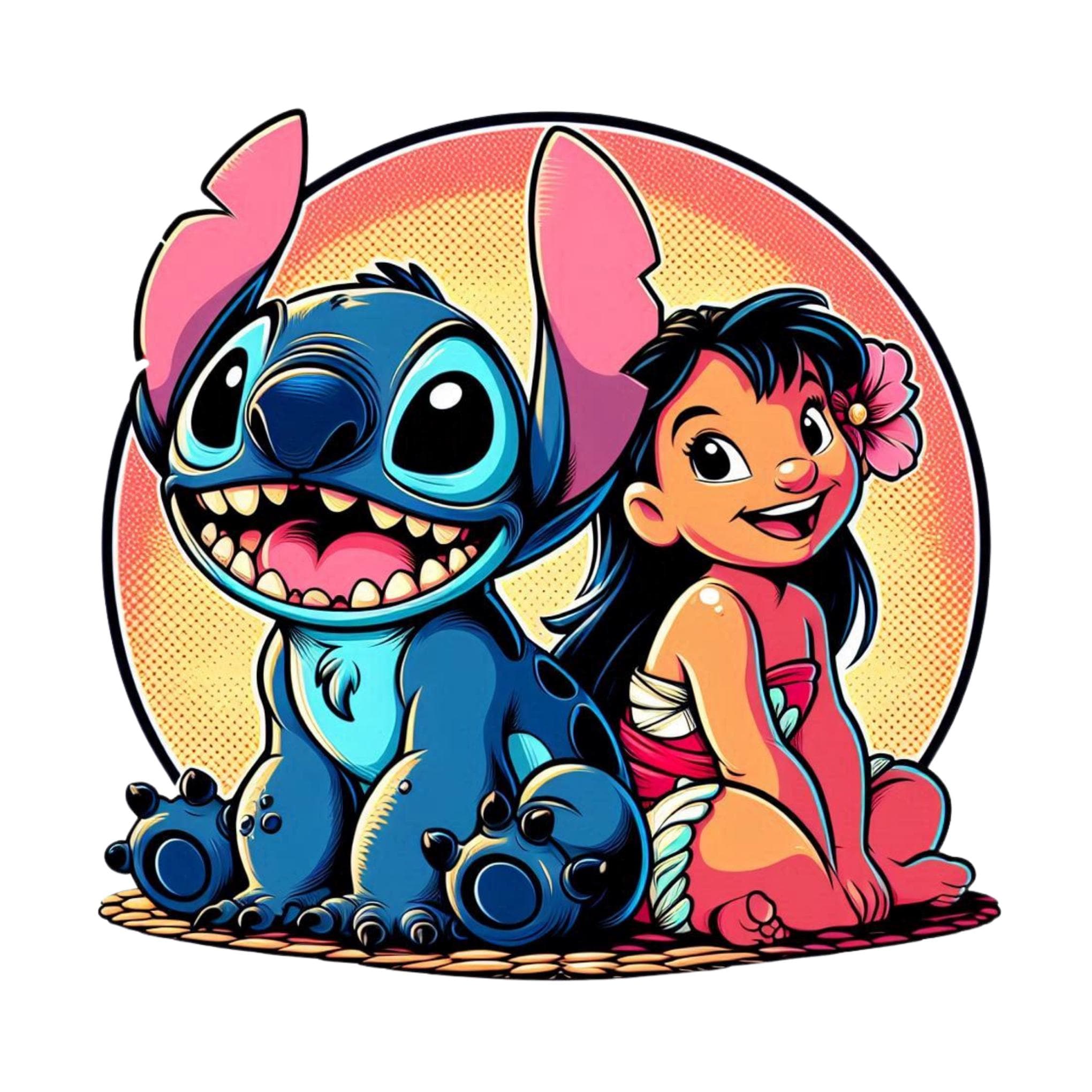 Lilo und Stitch png Clipart, Lilo und Stitch rundes Design, beste ...