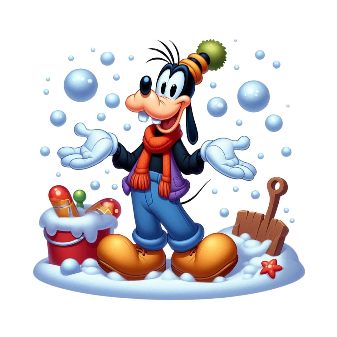 Goofy Winter Design, Goofy Png Clipart, Mickey Mouse Friends, Goofy ...