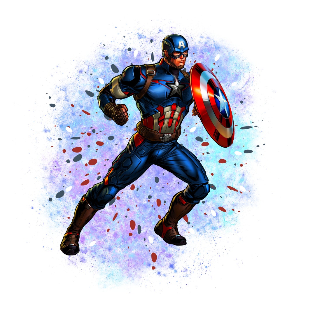 Captain America Watercolour Background, Captain America Png Clipart ...