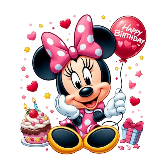 Imagen De Cumpleaños De Minnie Mouse Amazon.com: Cartel De Minnie
