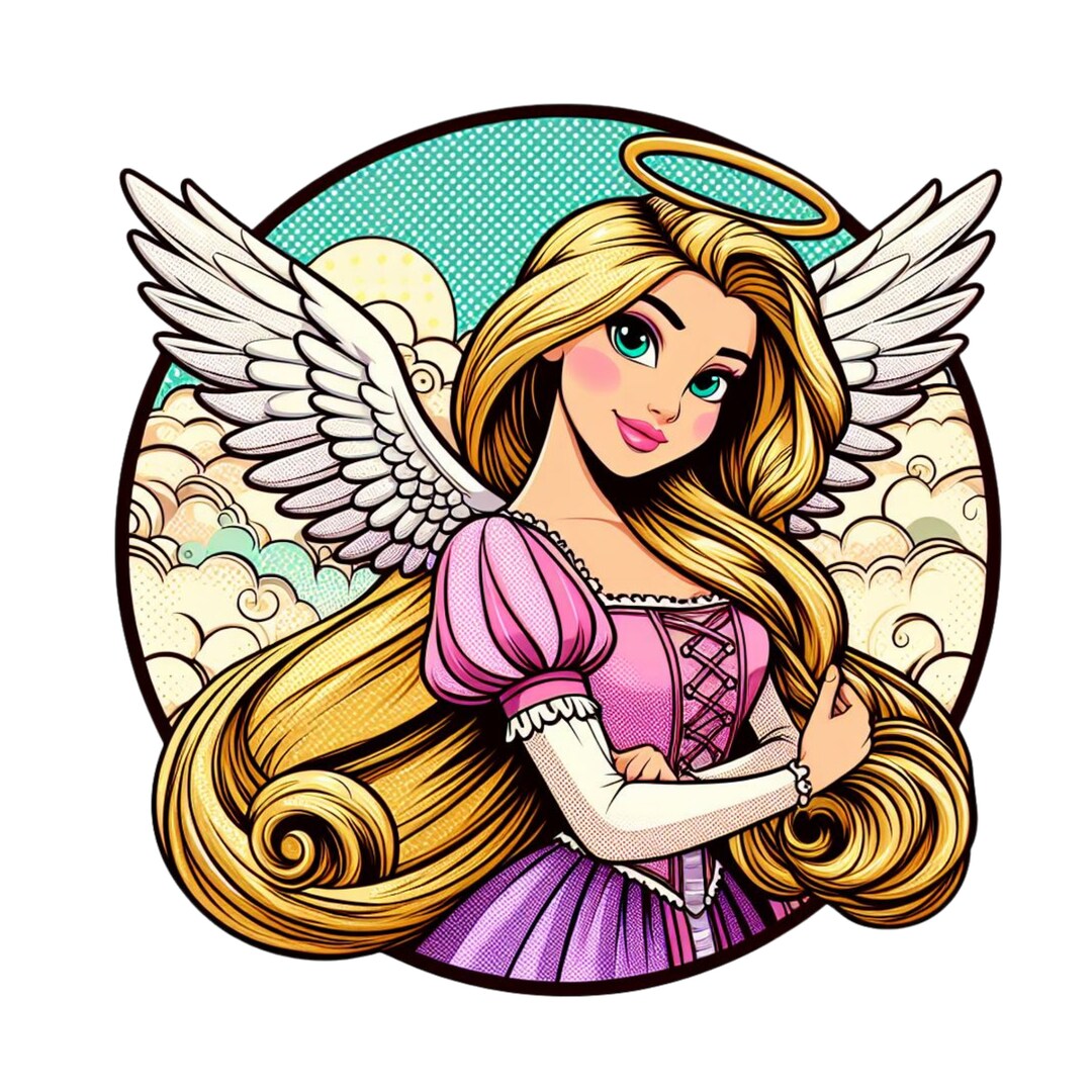 Rapunzel Png Clipart, Rapunzel Angel Design, Tangled Png, Princess ...