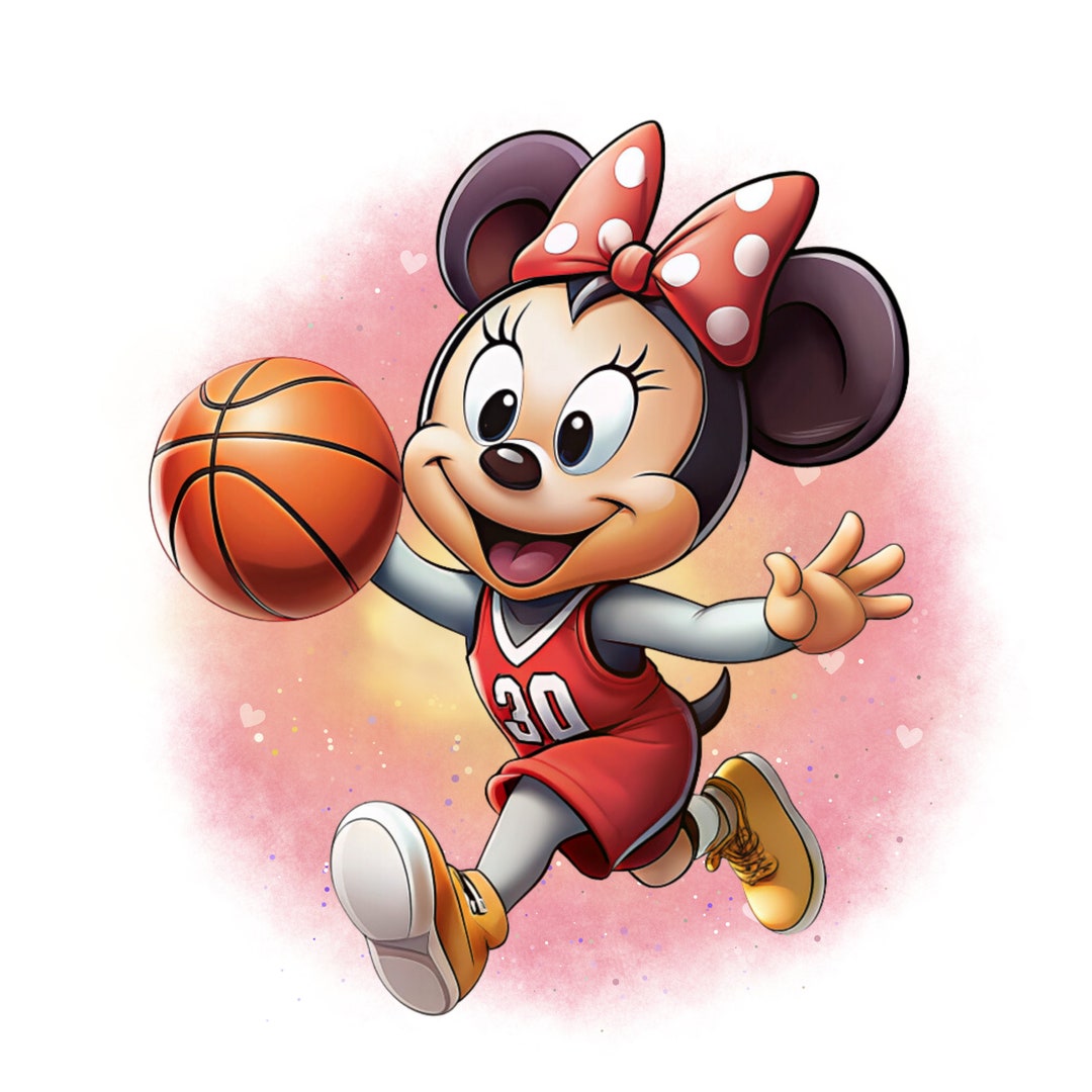 Minnie Mouse Watercolor Background, Minnie Mouse Png Clipart, Minnie ...