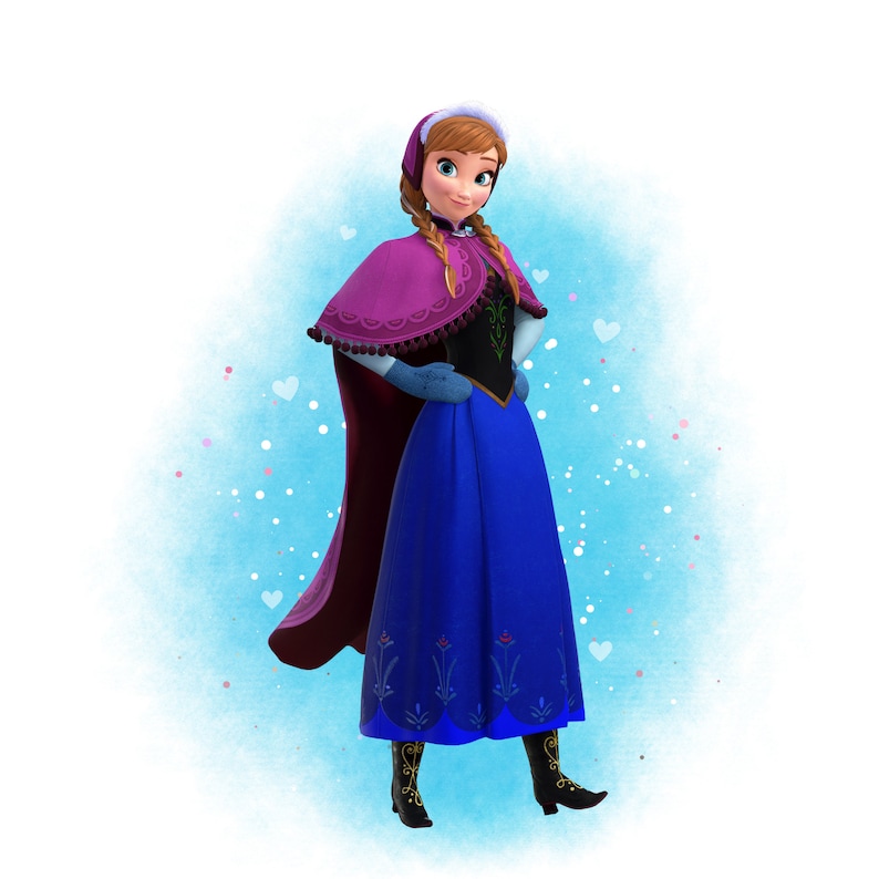 Frozen Anna Watercolour Background, Anna Png Clipart, Princess Anna Png ...