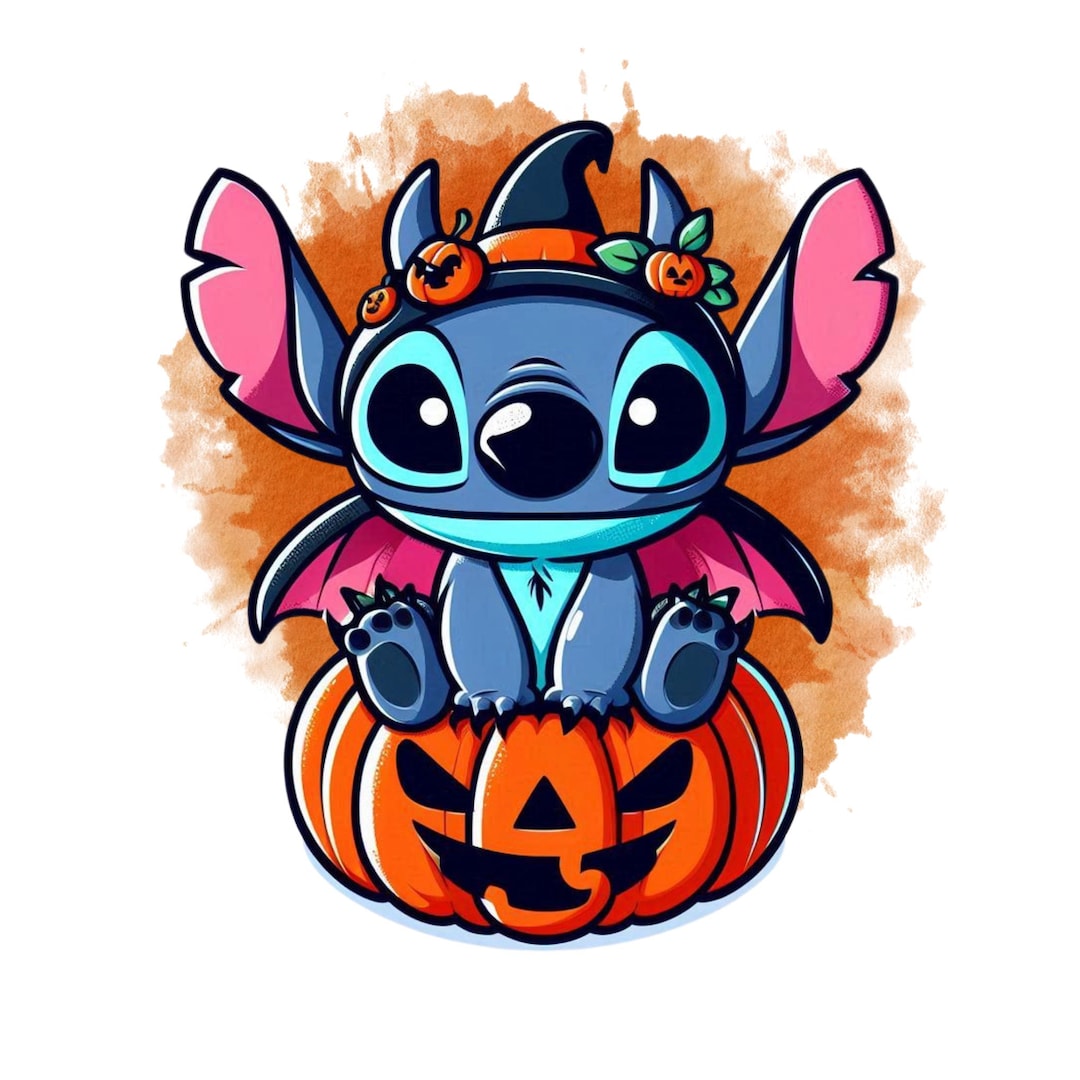 Stitch Halloween Design, Stitch Png Clipart, Stitch Pumpkin, Lilo and ...